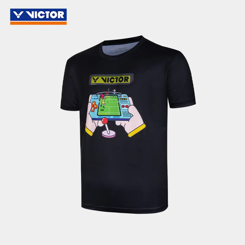 Victor Training Shirt Unisex T-50031 C Black – Badminton Mart