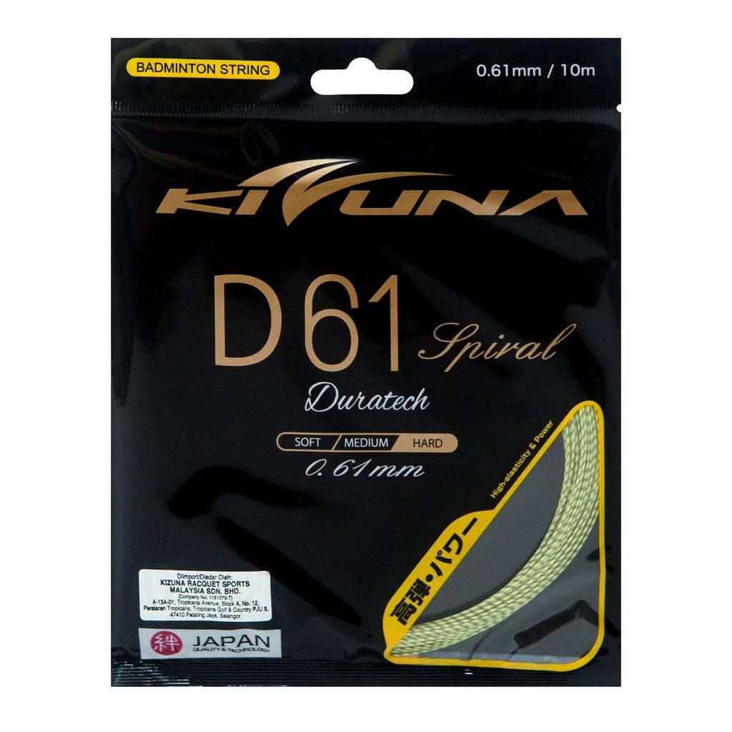 Kizuna String Z61 Yellow Single Pack – Badminton Mart