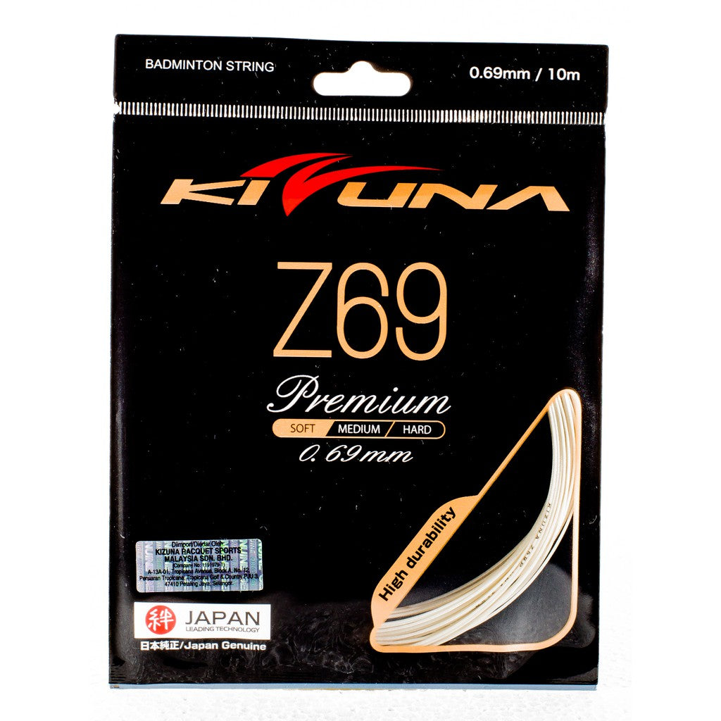 Kizuna String Z69 White Single Pack – BadmintonMart